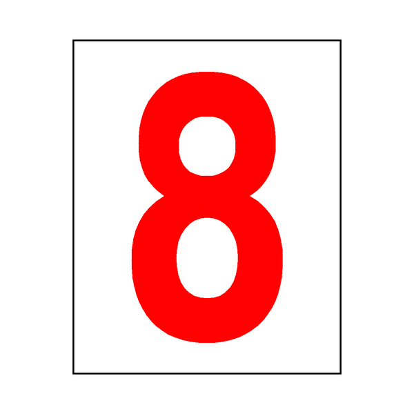 Number 8 Red