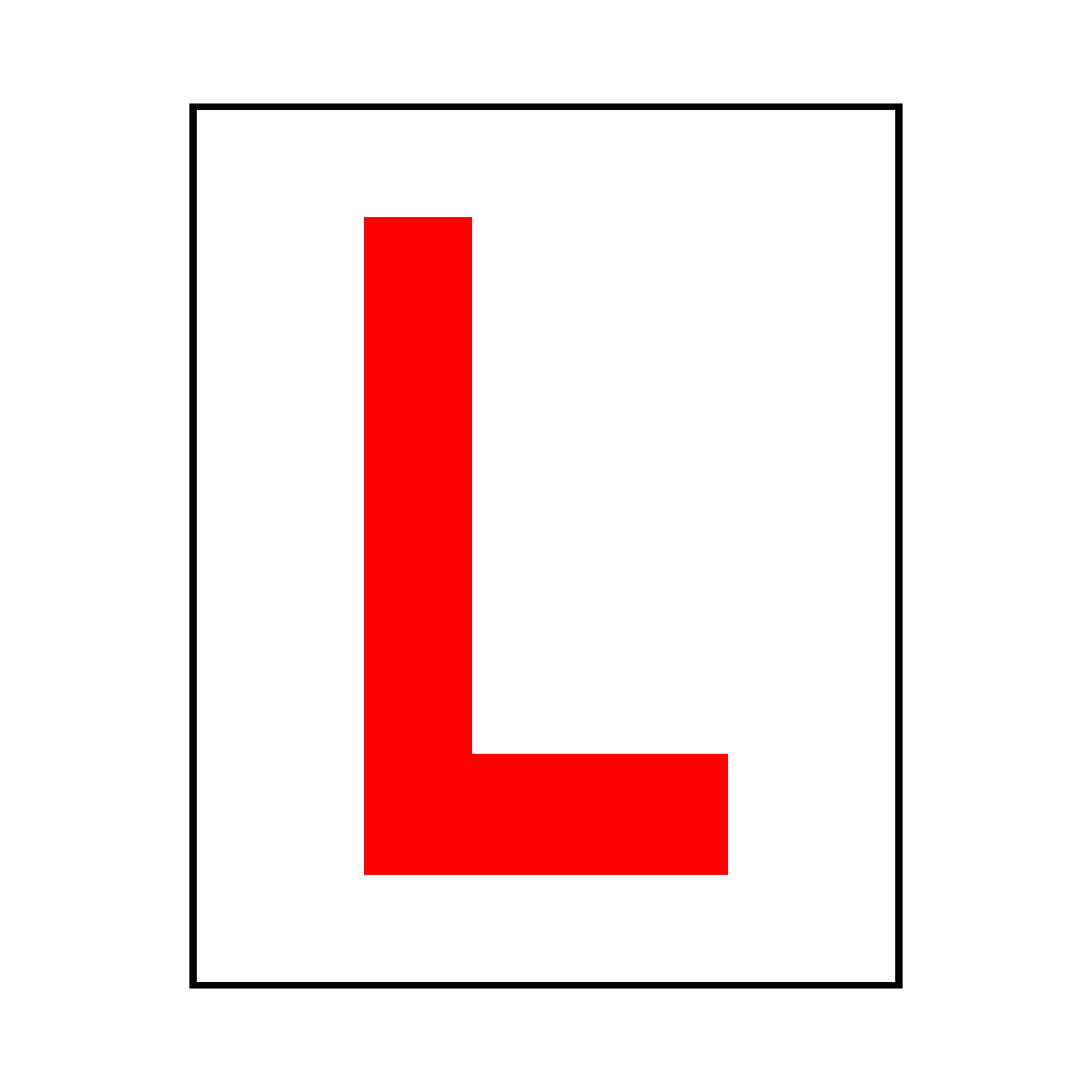 The Letter L In Red Star Letter L (Red ) The Toy Centre