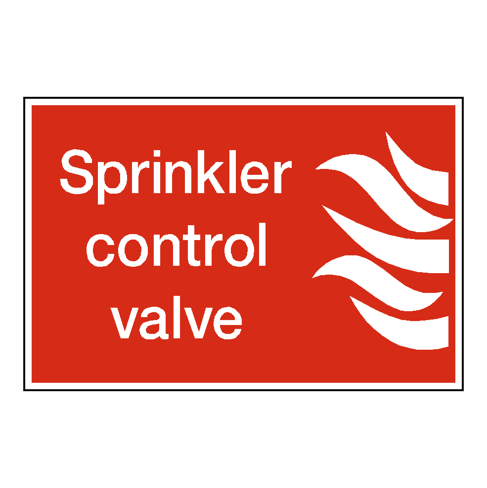 Sprinkler Control Valve Sign | Safety-Label.co.uk