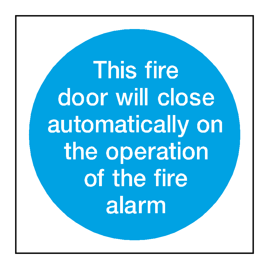 Auto Fire Alarm Sticker | Safety-Label.co.uk