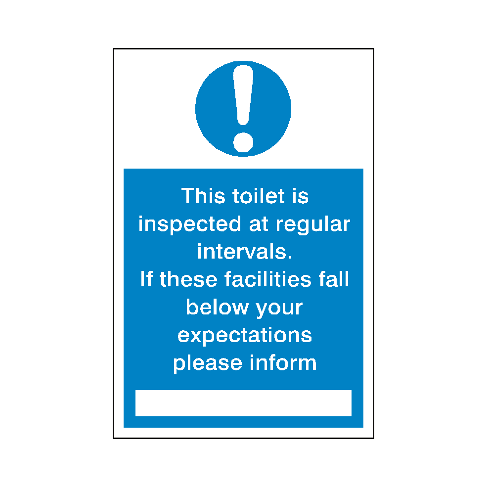 Toilet Inspection Sticker | Safety-Label.co.uk