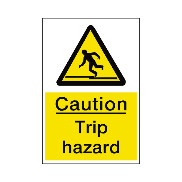 Trip Hazard Sticker | Safety-Label.co.uk