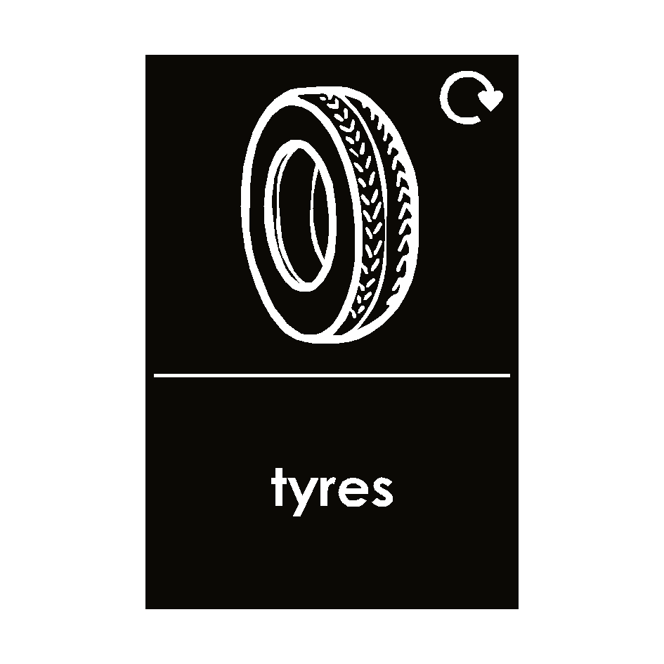 Tyres Waste Sticker | Safety-Label.co.uk