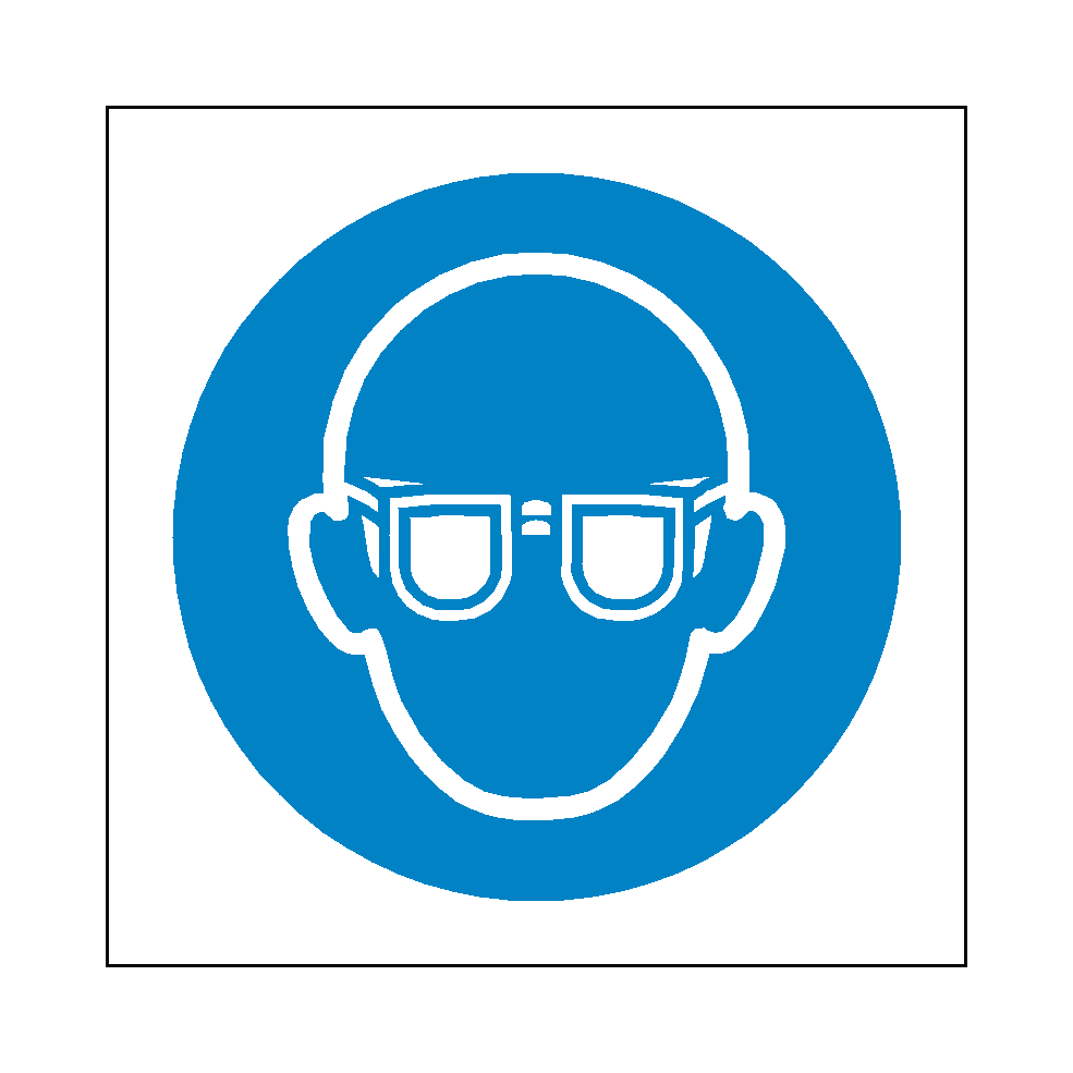 Wear Eye Protection Symbol Sign | Safety-Label.co.uk