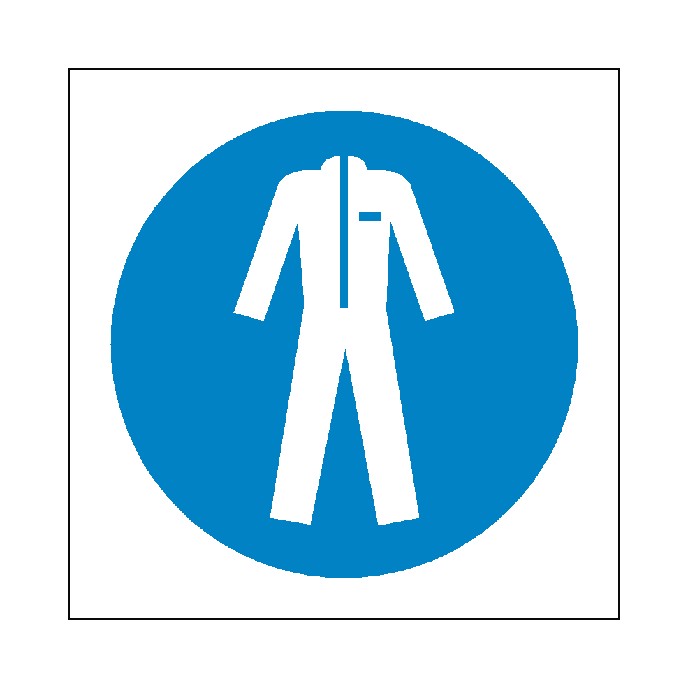 Wear Protective Clothing Symbol Sign | Safety-Label.co.uk