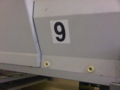 Number 9 Sticker Black