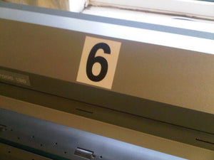 Number 6 Sticker Black | Safety-Label.co.uk